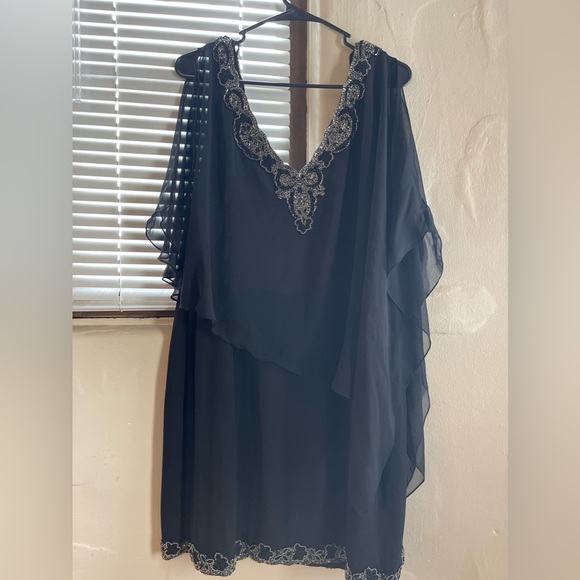 J Kara | Dresses | Jkara Black Beaded Dress | Poshmark